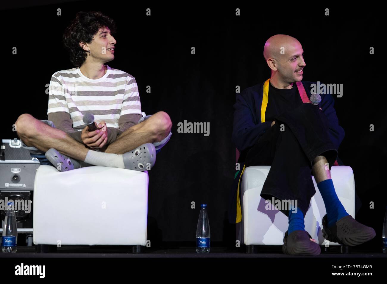 Naples, Italy. 03rd May, 2025. Salvo Di Paola (L) and Nicolò Cuccì (R ...