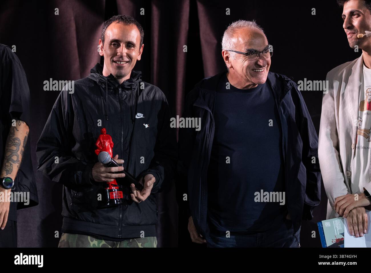 Naples, Italy. 03rd May, 2025. Zerocalcare aka Michele Rech, awarded ...