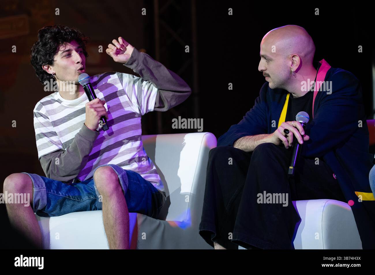 Naples, Italy. 03rd May, 2025. Salvo Di Paola (L) and Nicolò Cuccì (R ...