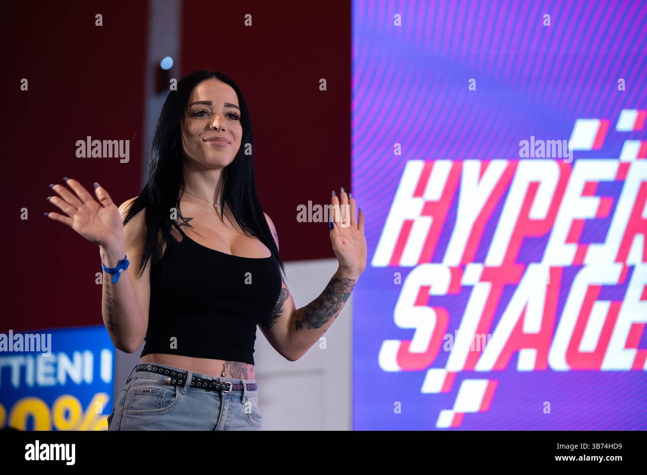 Naples, Italy. 03rd May, 2025. The streamer Imviolet aka Concetta Viola ...