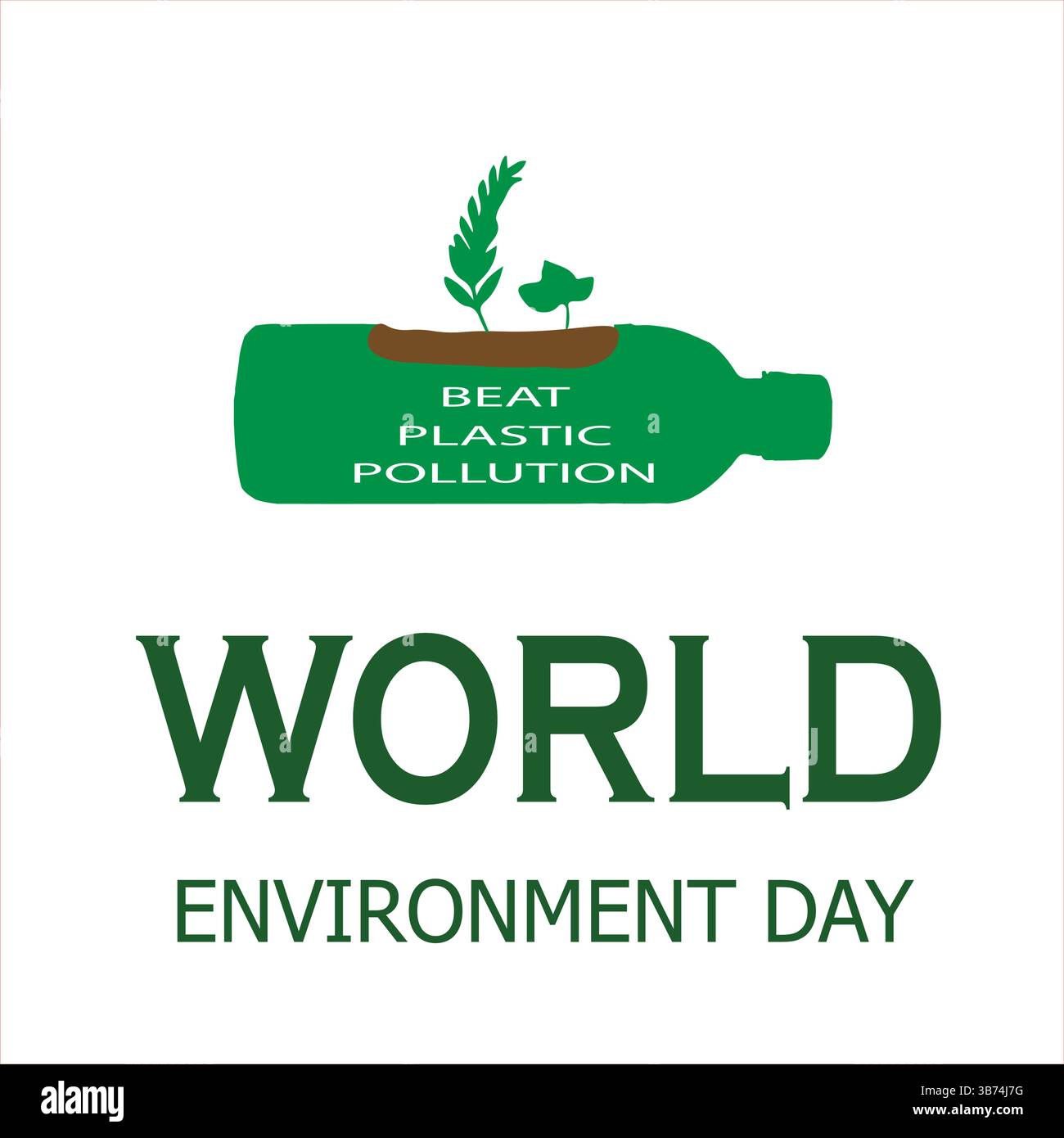 World Environment Day, 5th June – Beat Plastic Pollution. Green plastic ...