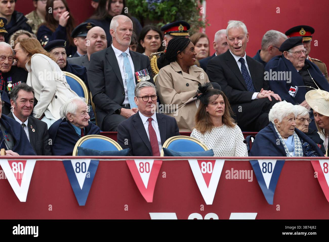 British Prime Minister Keir Starmer and his wife Victoria arrive to ...