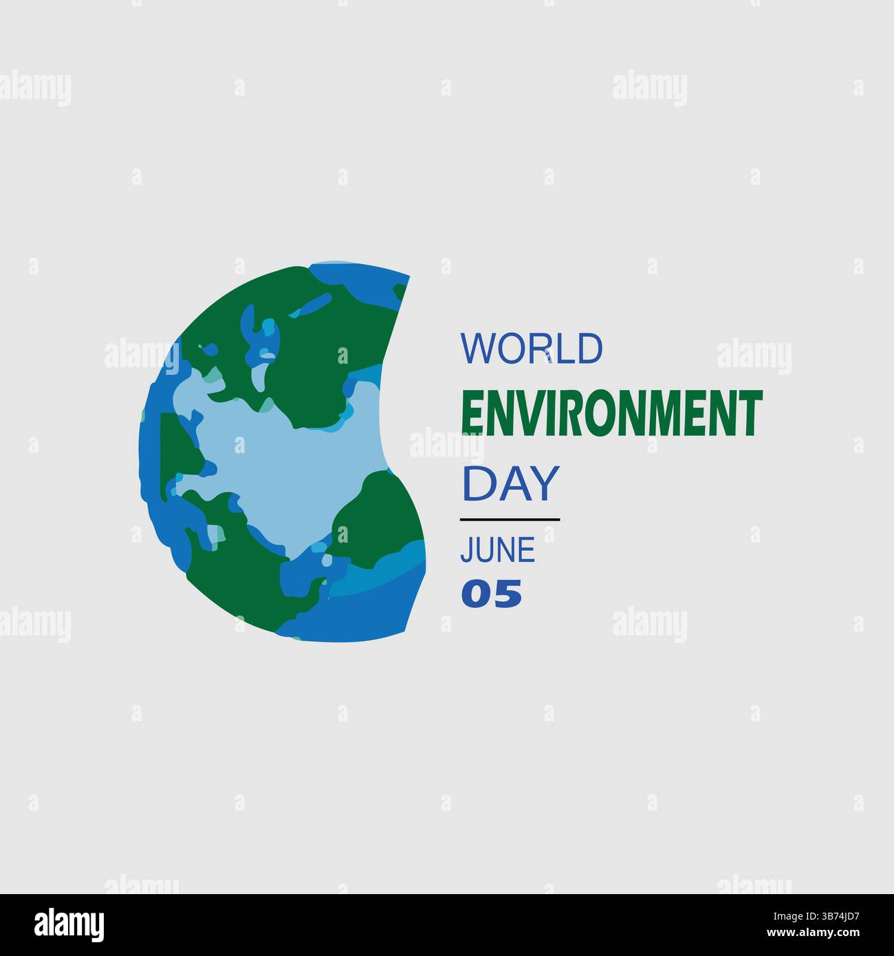 World Environment Day 5th June – World Map Plant Concept EPS Editable ...