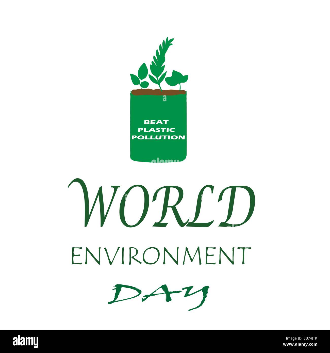 Waste reduction plastic pollution Stock Vector Images - Alamy