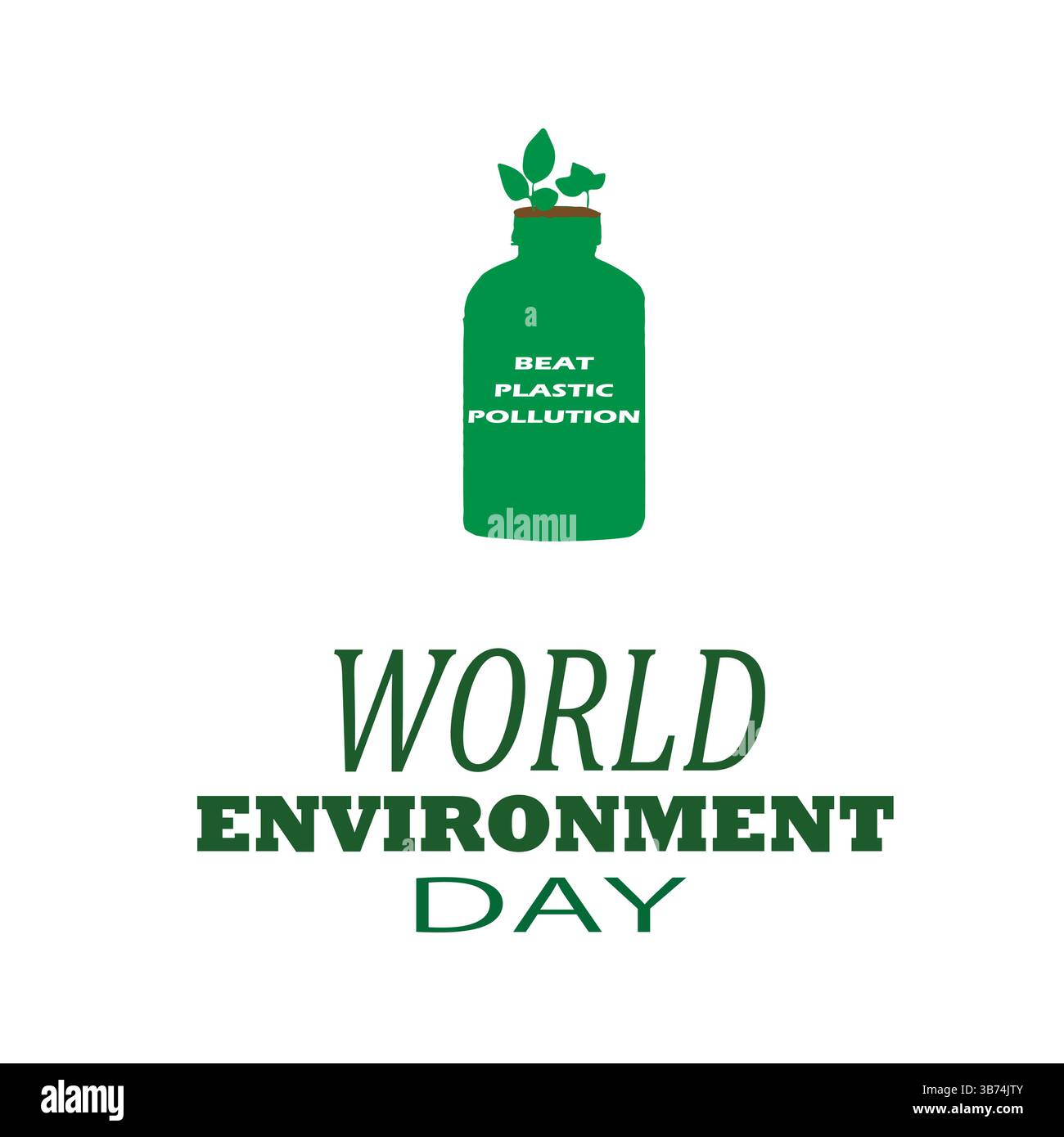 World Environment Day, 5th June – Beat Plastic Pollution. Green plastic ...