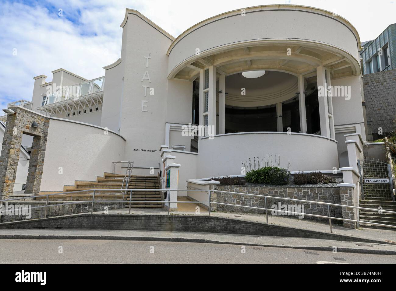 Tate St Ives art gallery in St Ives, Cornwall, England, United Kingdom ...