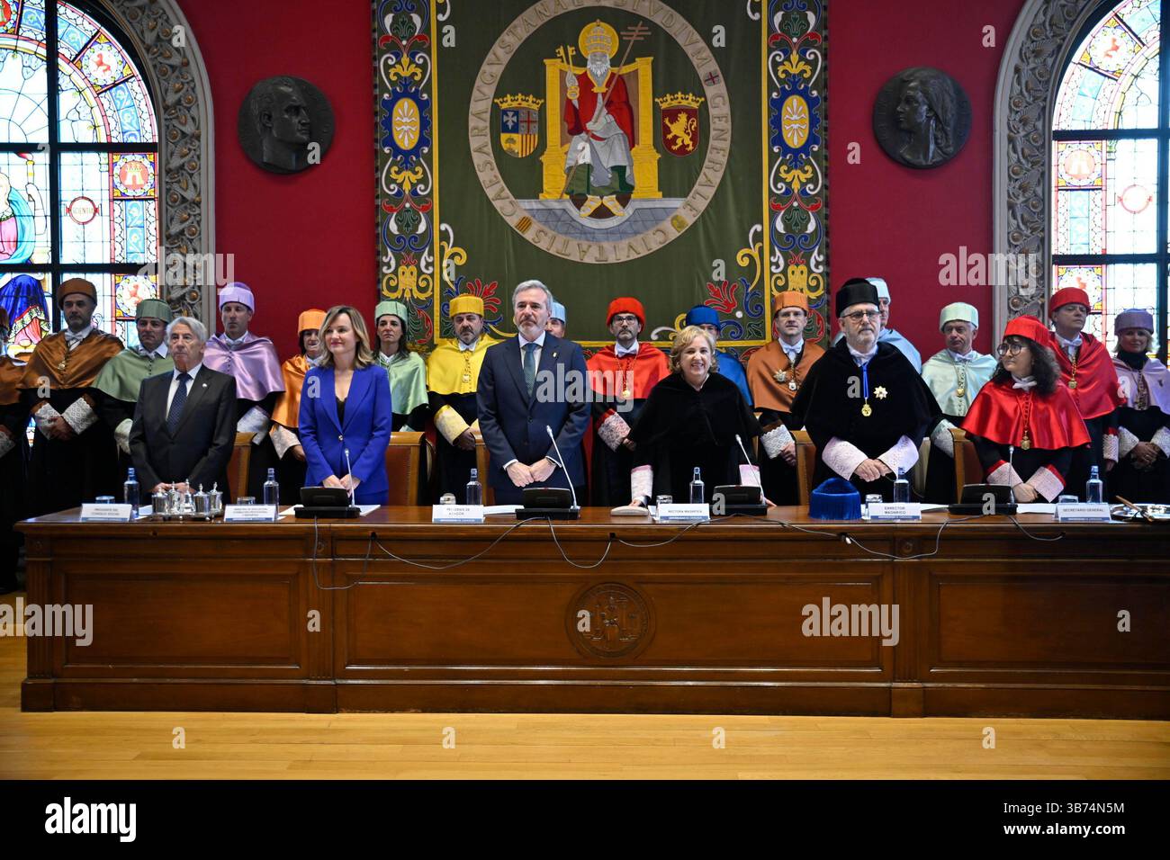 The new president of the University of Zaragoza, Rosa Bolea, during her ...