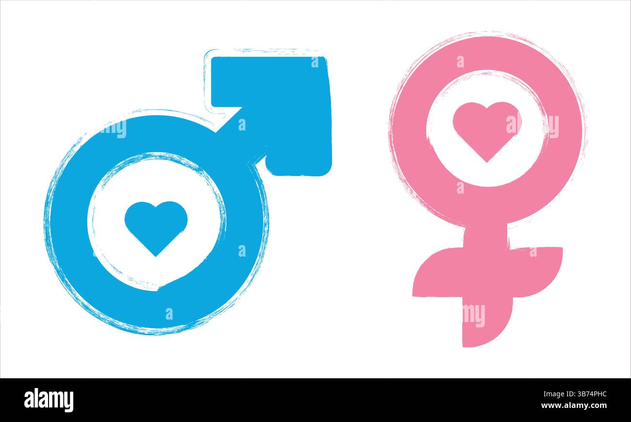 Gender fluidity illustration Stock Vector Images - Alamy