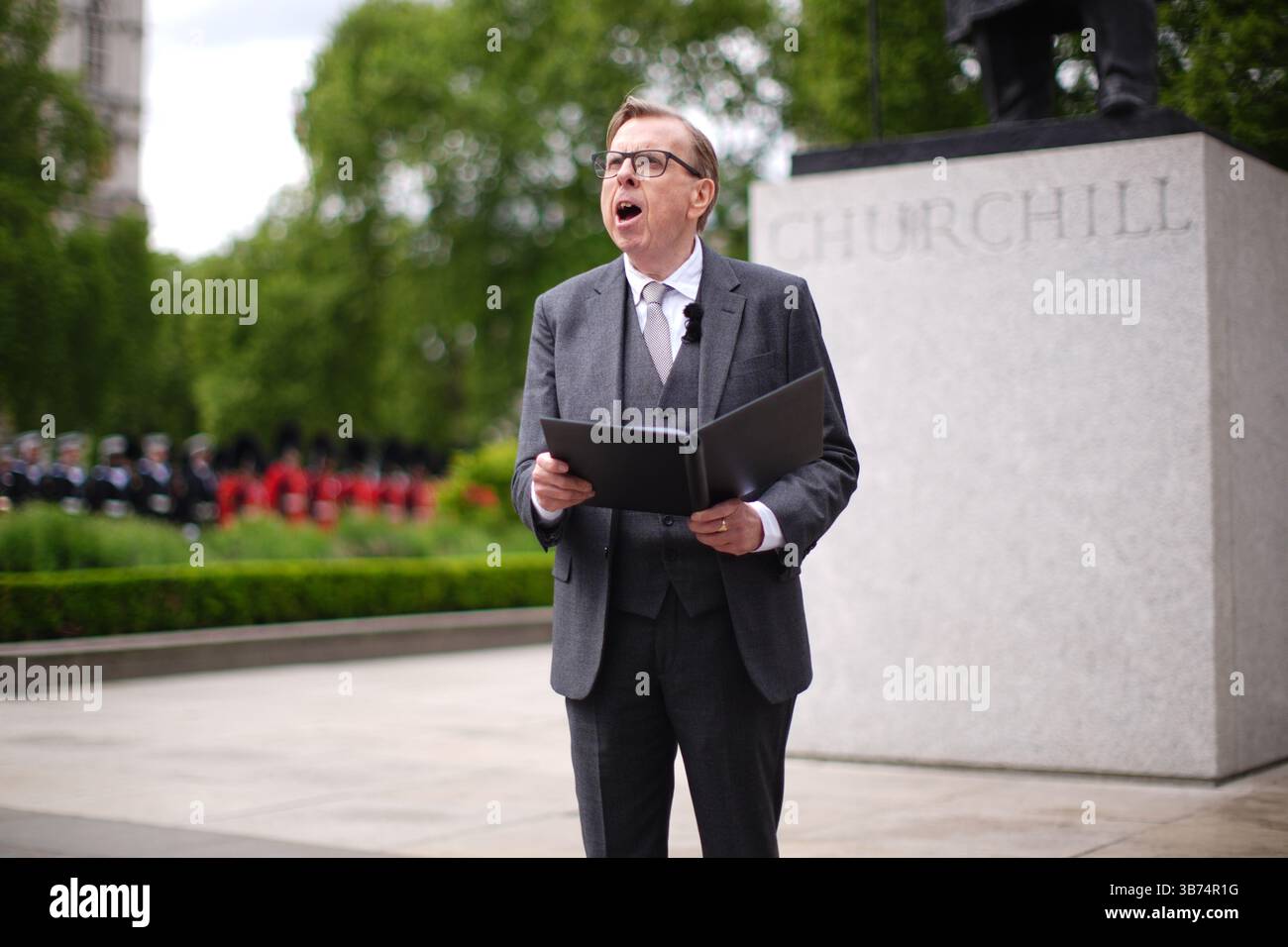 Actor Timothy Spall performs his reading of Sir Winston Churchill's ...