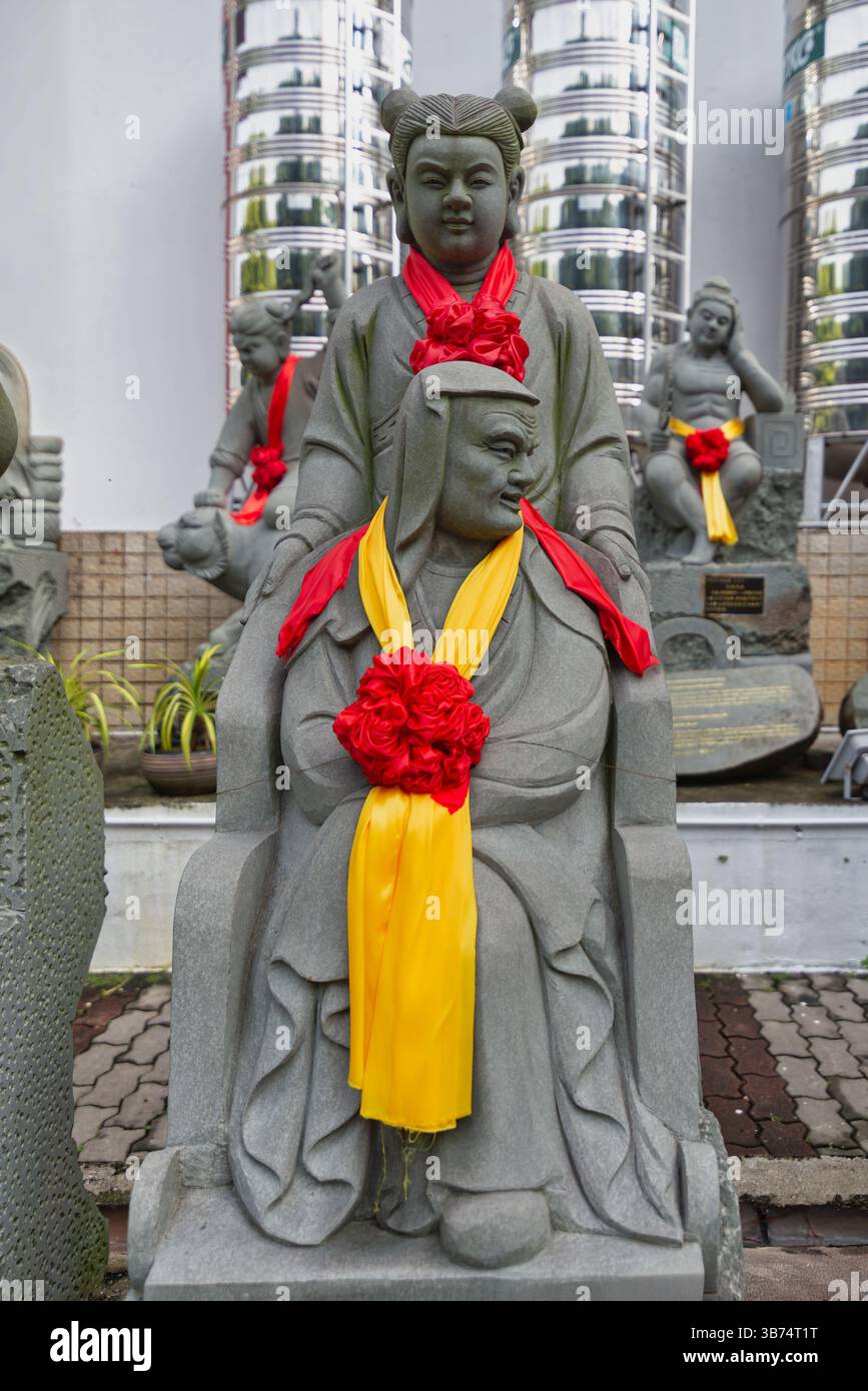 Kuala Lumpur, Malaysia - Feb. 19, 2025: Statue no.5 of the 24 Filial ...