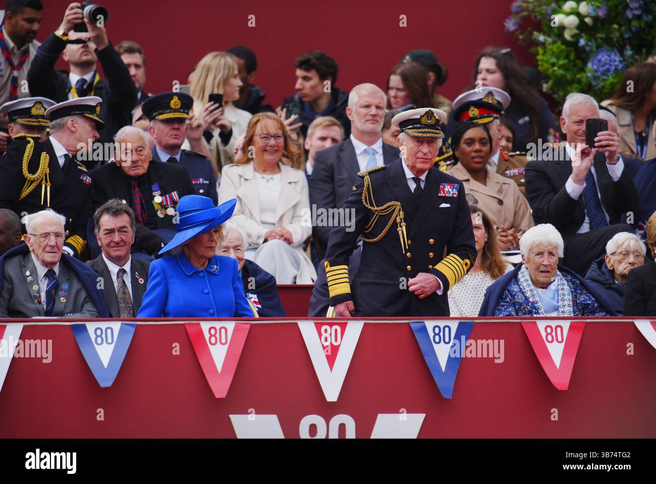 Second World War Veteran Jack Mortimer, Queen Camilla, King Charles III ...