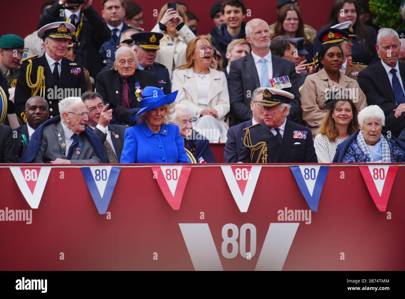 Second World War Veteran Jack Mortimer, Queen Camilla, King Charles III ...