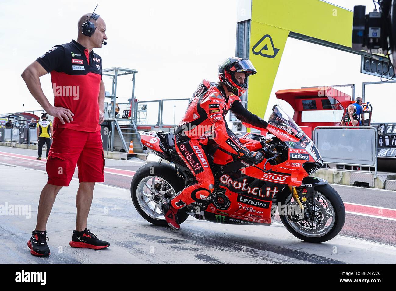 Nicolo Bulega of Aruba.it Racing - Ducati with Ducati Panigale V4R ...