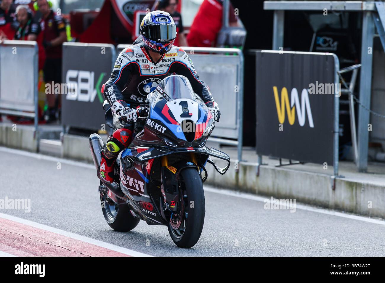 Toprak Razgatlioglu of Rokit BMW Motorrad WorldSBK Team with BMW M 1000 RR during FIM SBK ...