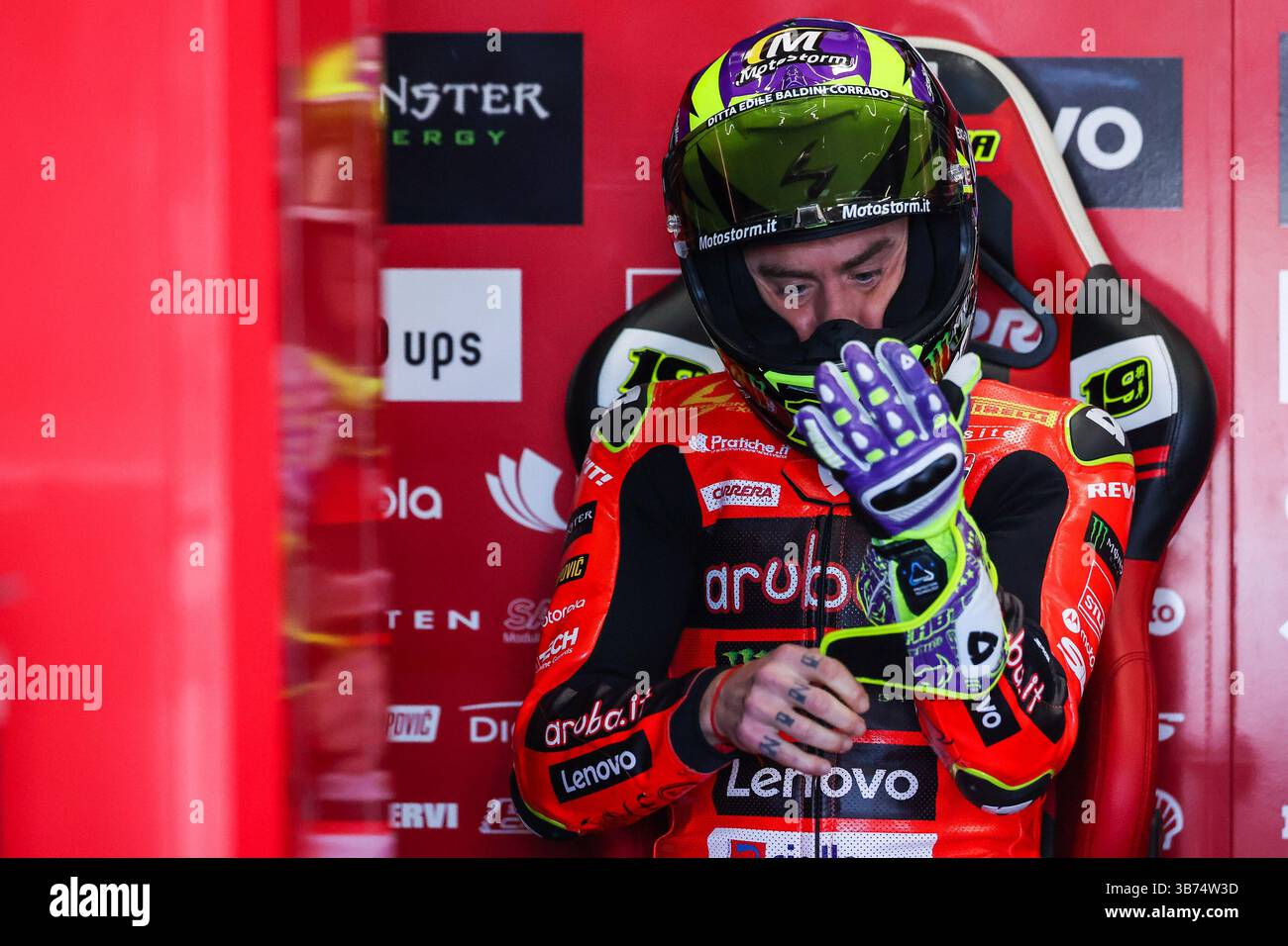 Alvaro Bautista of Aruba.it Racing - Ducati with Ducati Panigale V4R ...