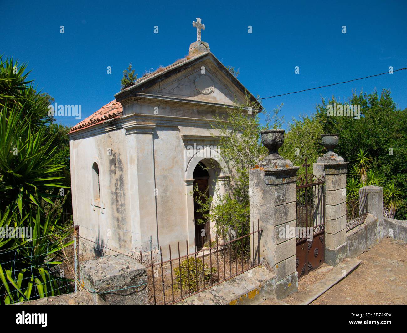 Stone chapel terracotta roof hi-res stock photography and images - Alamy