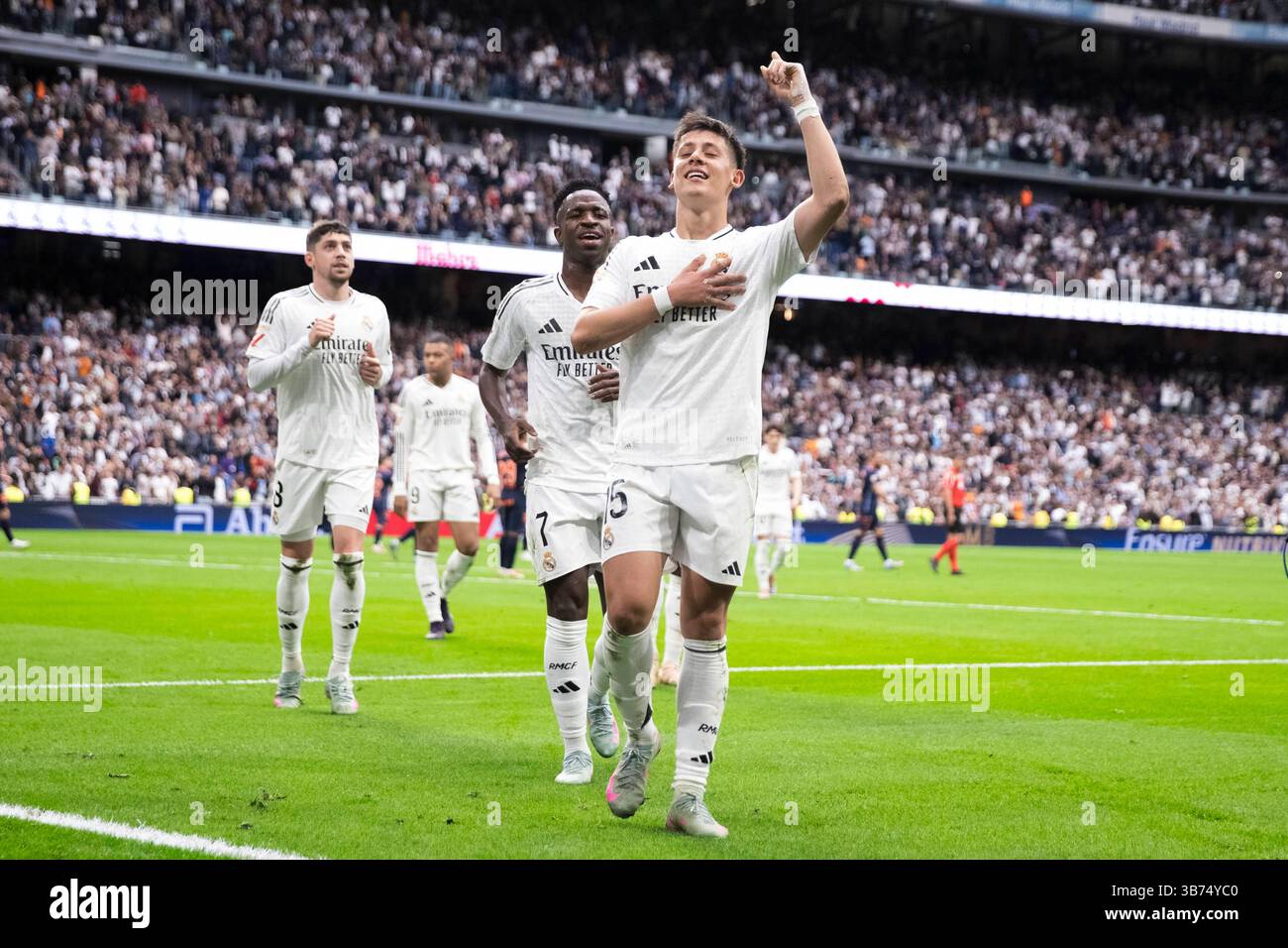 Spanish La Liga EA Sports soccer match Real Madrid vs Celta de Vigo at ...