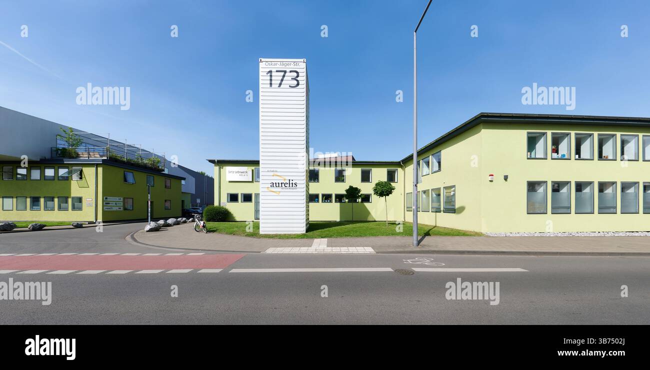 Cologne, Germany May 02 2025: The Aurelius “Kontrastwerk” Business Park Project In Cologne ...