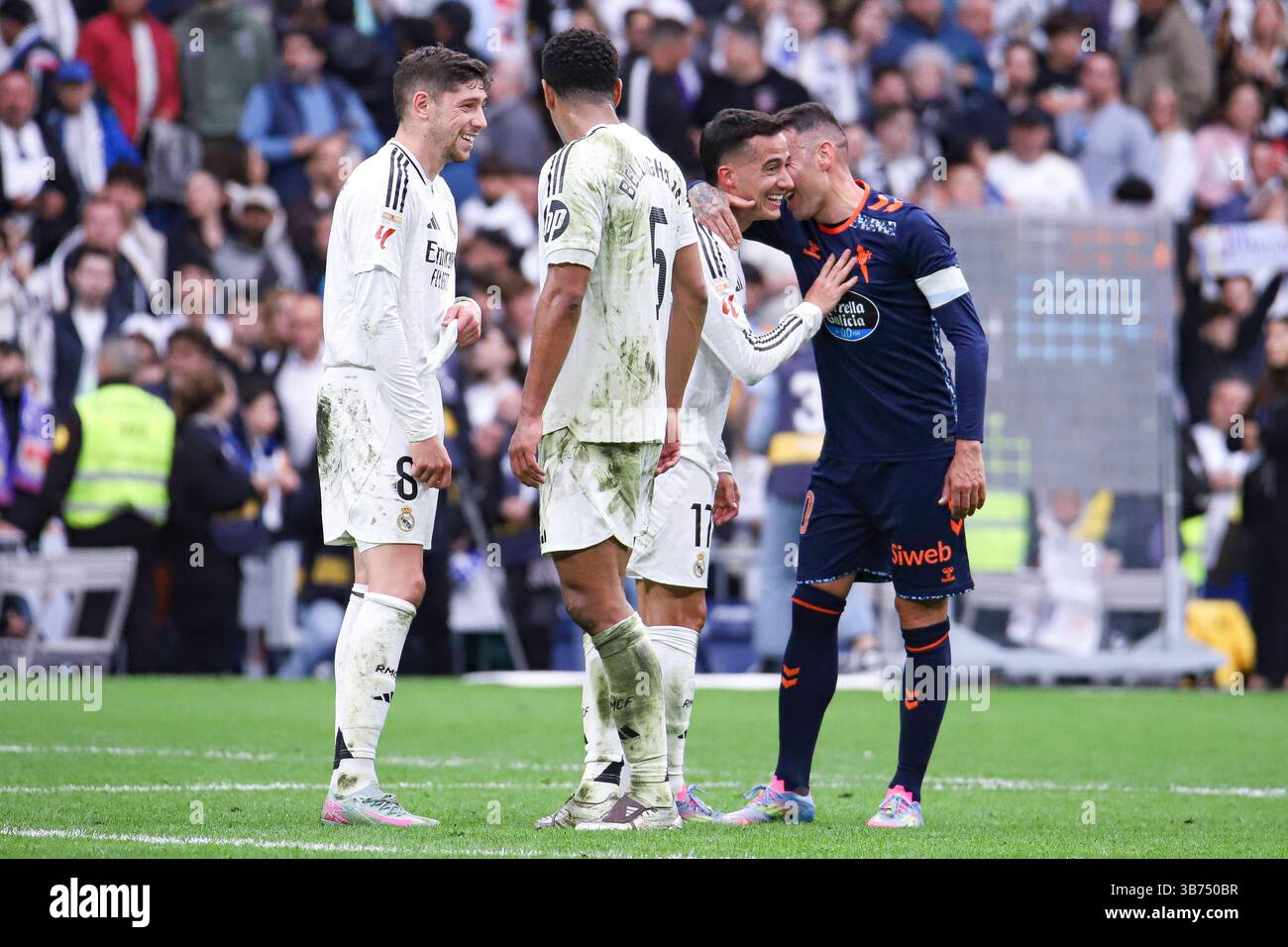 Spanish La Liga EA Sports soccer match Real Madrid vs Celta de Vigo at ...