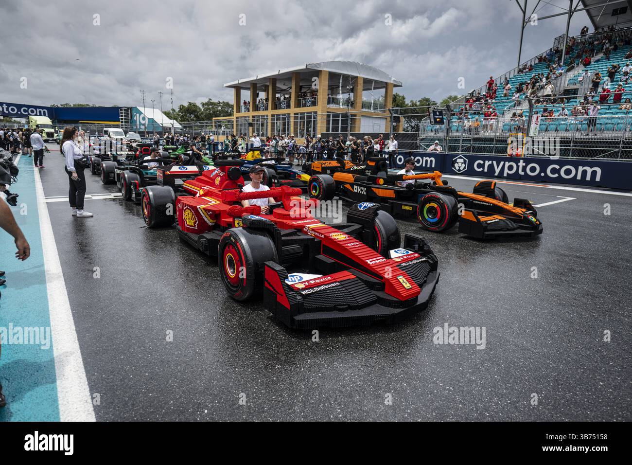 Scuderia Ferrari drivers parade during the Formula 1 Crypto.com Miami ...