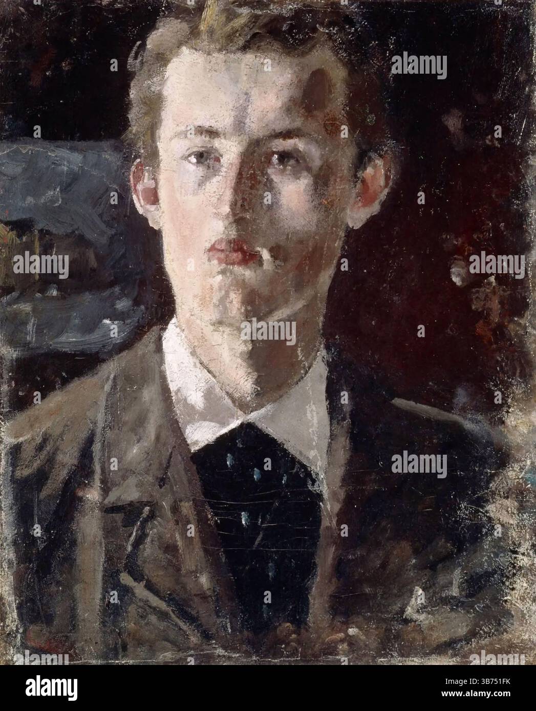Self-portrait. Museum: Oslo Museum. Author: EDVARD MUNCH Stock Photo ...