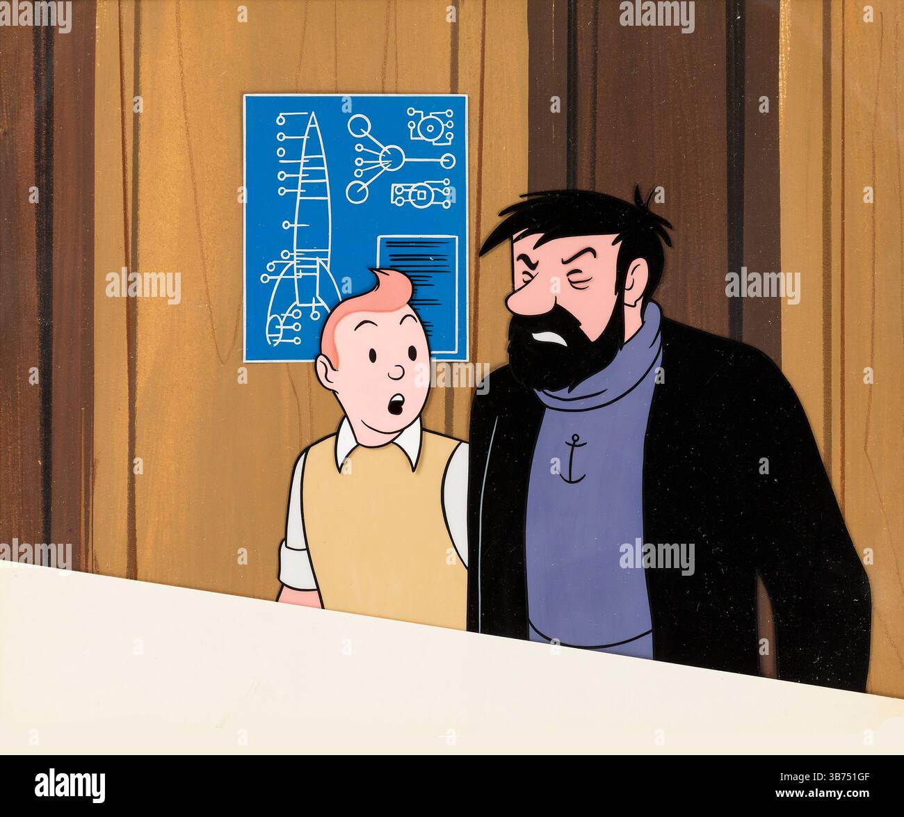 Scene from the animated short film "Destination Moon (Objectif Lune ...