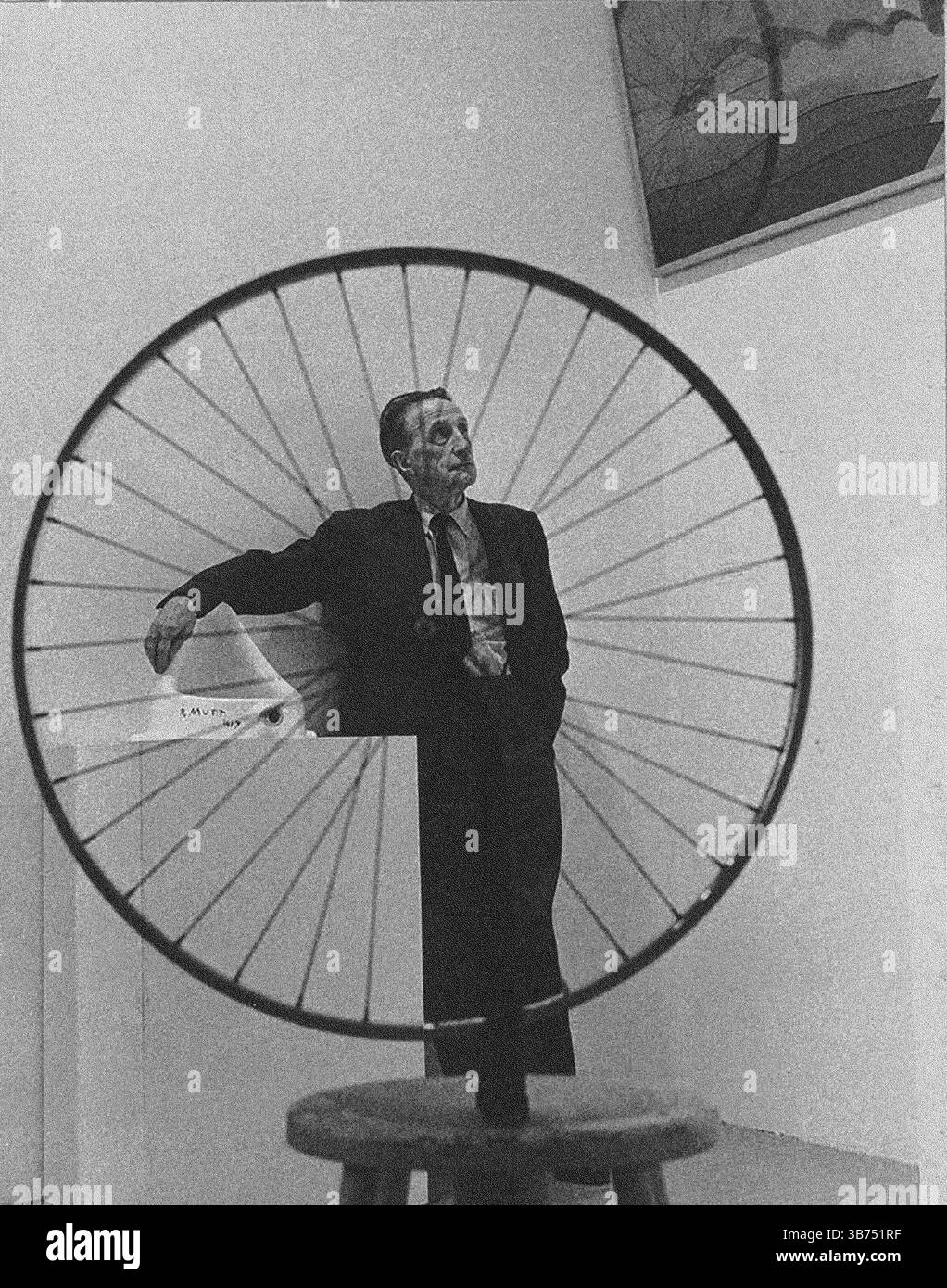 Marcel Duchamp at the Exhibition "Art of Assemblage" in the Museum of ...