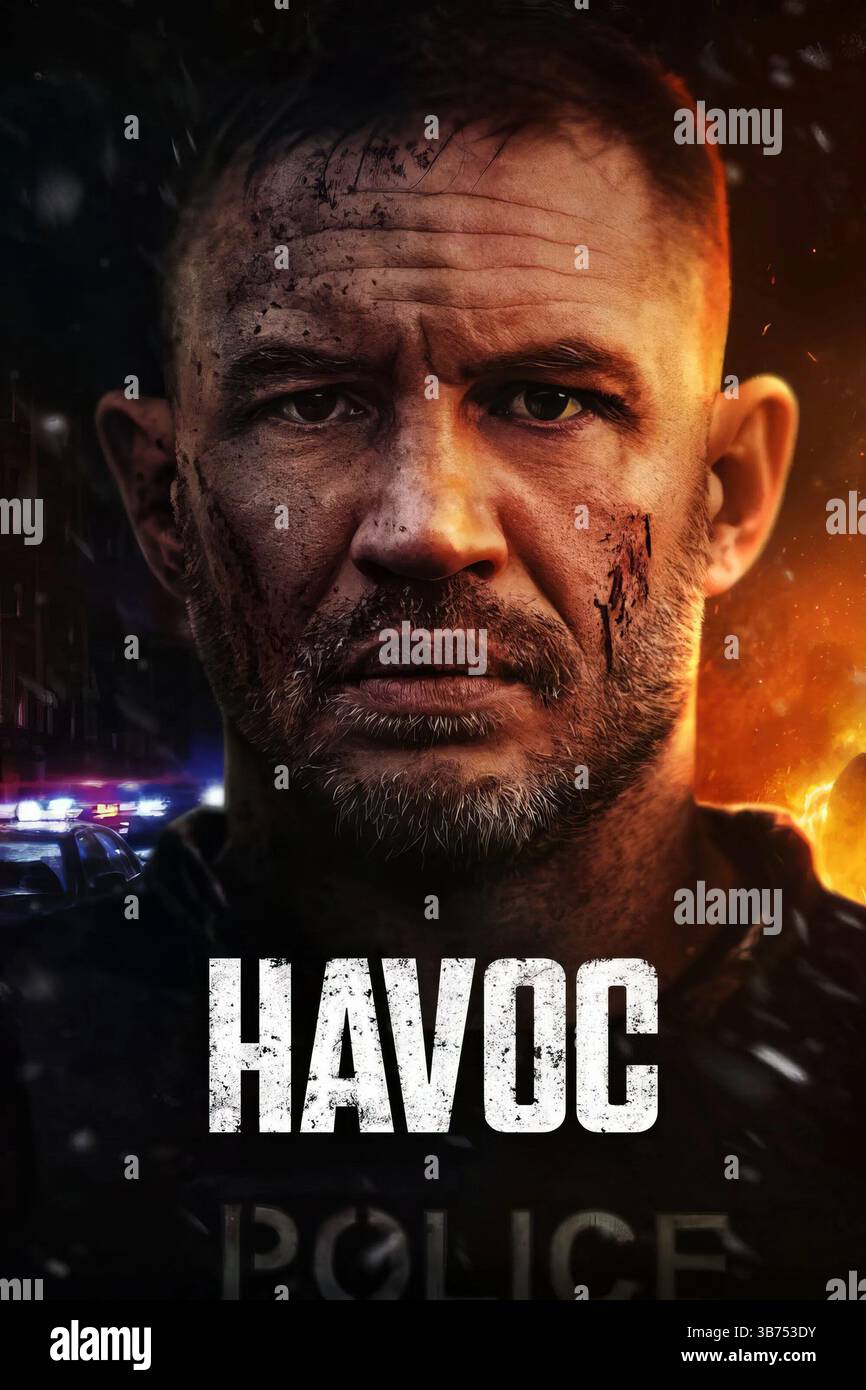 TOM HARDY in HAVOC (2025), directed by GARETH EVANS. Credit: Severn ...