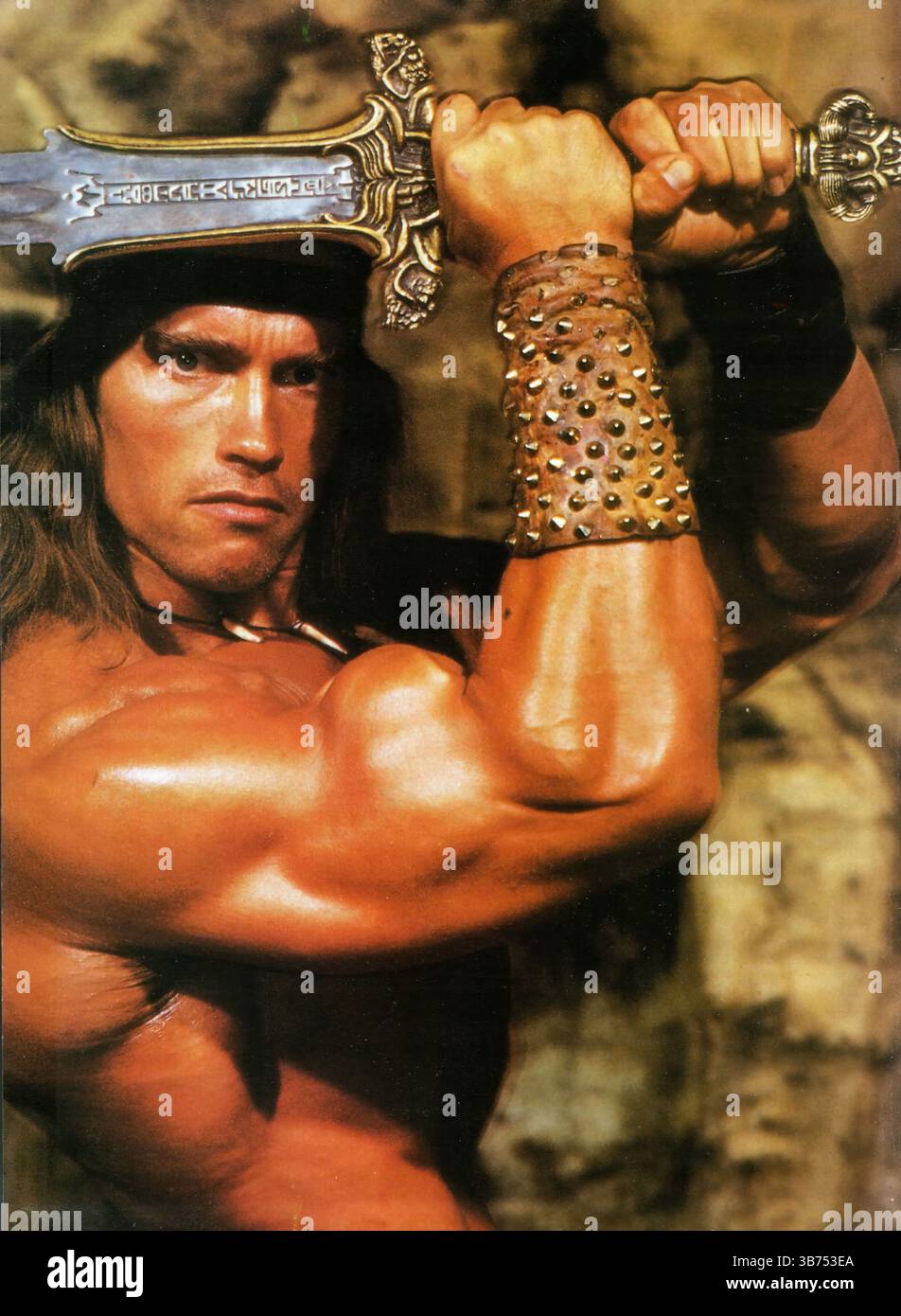 ARNOLD SCHWARZENEGGER in CONAN THE DESTROYER (1984), directed by RICHARD FLEISCHER. Credit ...