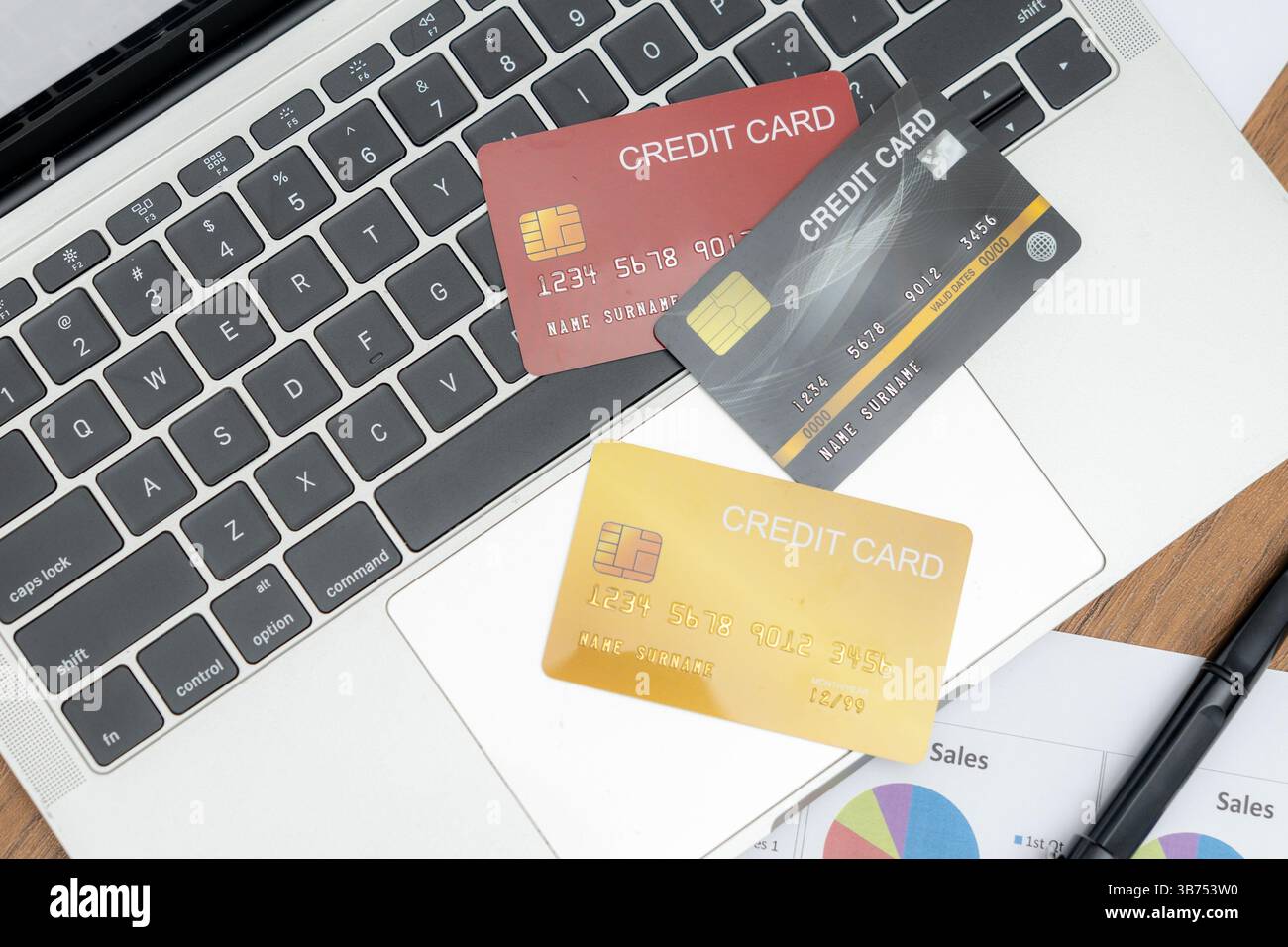 Secure online payments visual representation hi-res stock photography ...