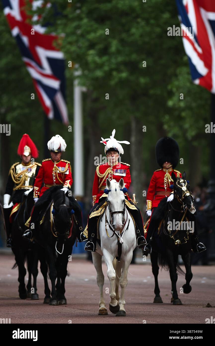 Major General James Bowder, (centre) head of the Household Division ...