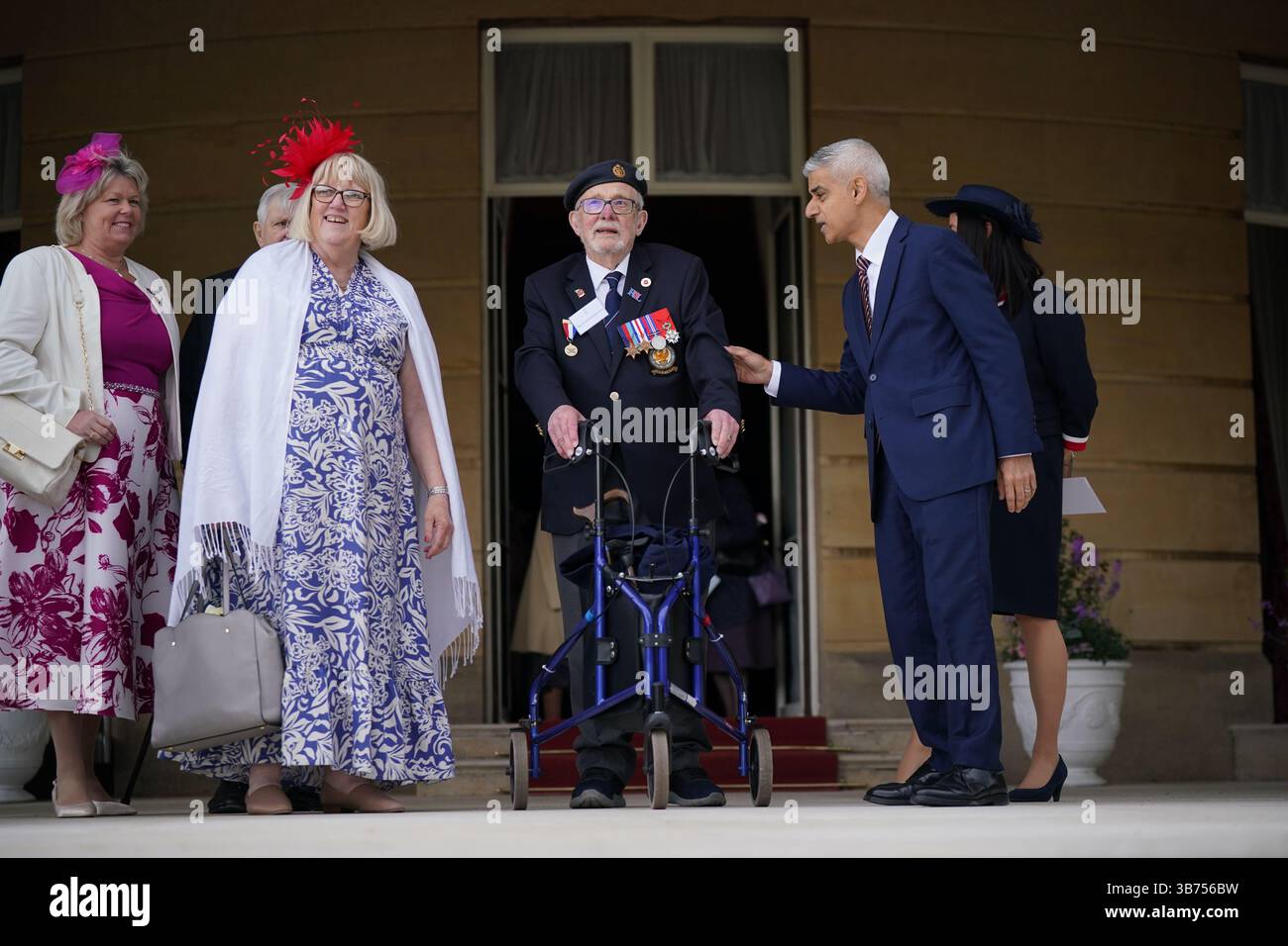Mayor of London Sir Sadiq Khan welcomes veteran Alan Kennett on the ...