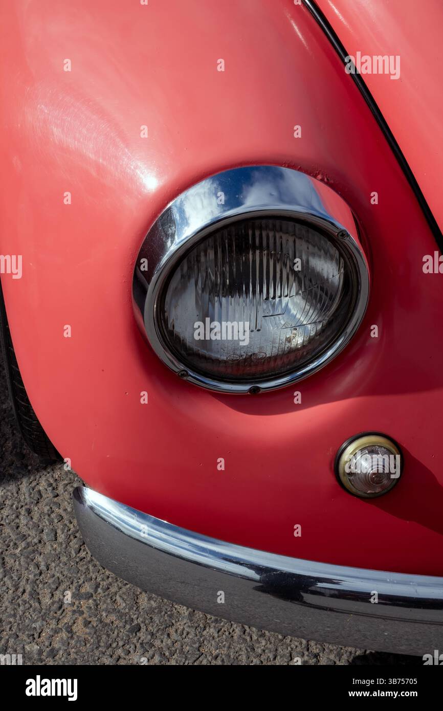 classic VW beetle front light detail Stock Photo - Alamy