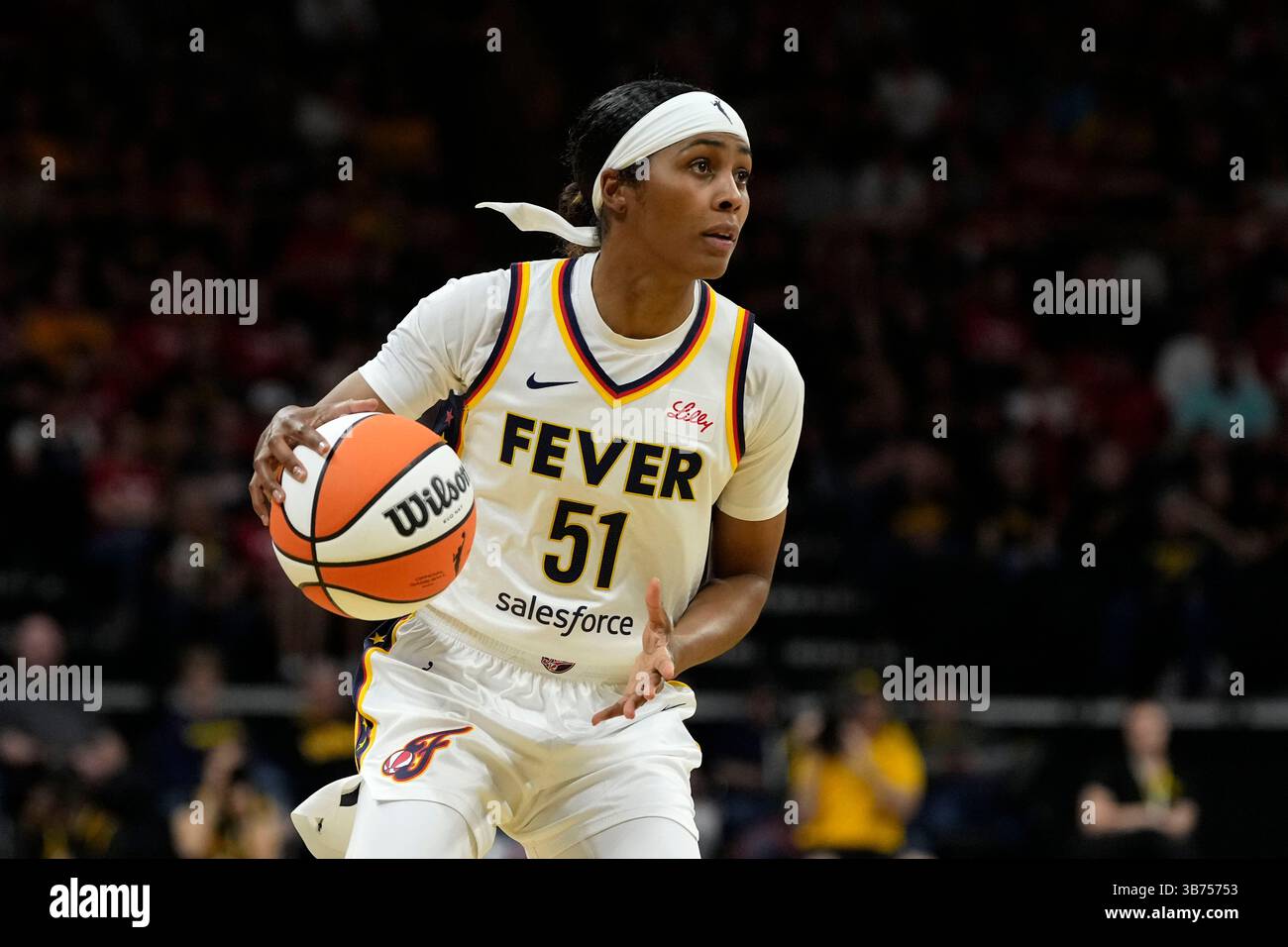 Indiana Fever guard Sydney Colson drives up court during the second ...