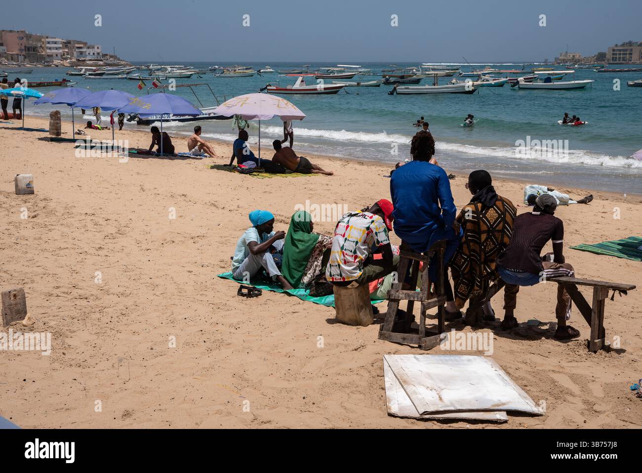 Dakar, Senegal. 17th Apr, 2025. View of Ngor Beach in Dakar with its ...