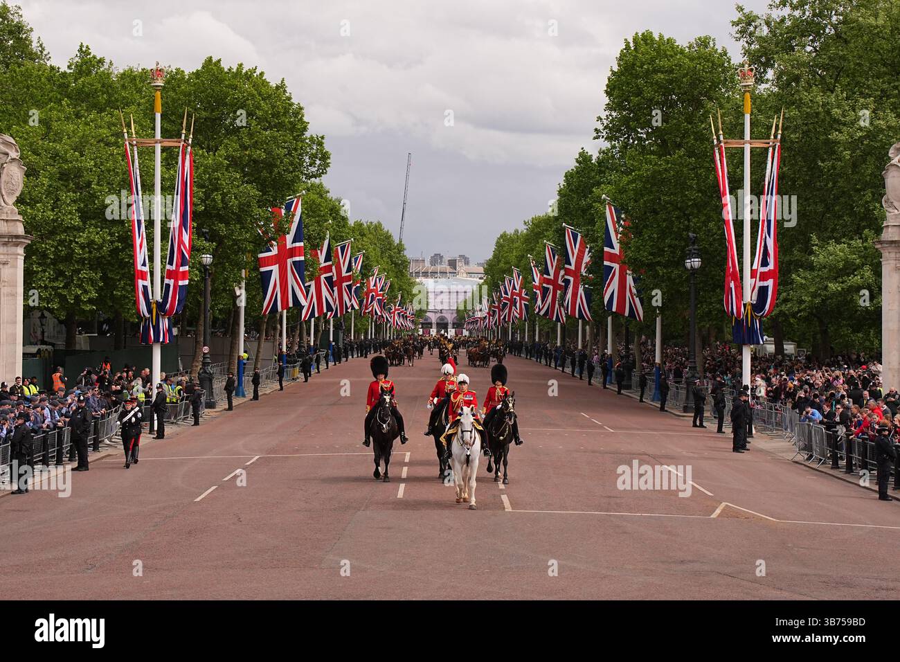 Major General James Bowder, head of the Household Division leads a ...