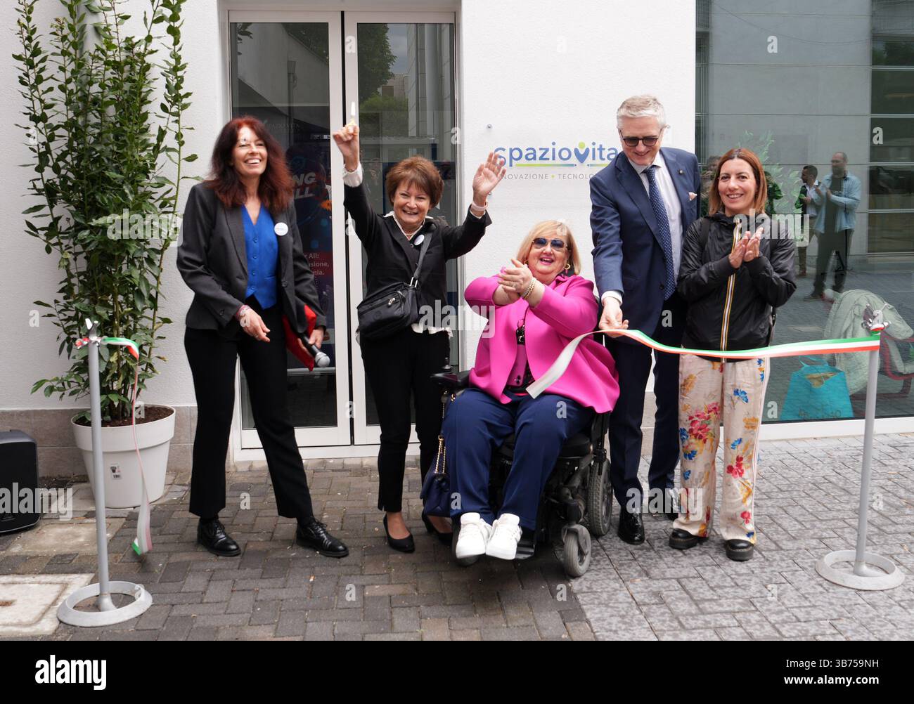 Milan, Italy. 05th May, 2025. Milan, Inauguration of the Spazio Vita ...