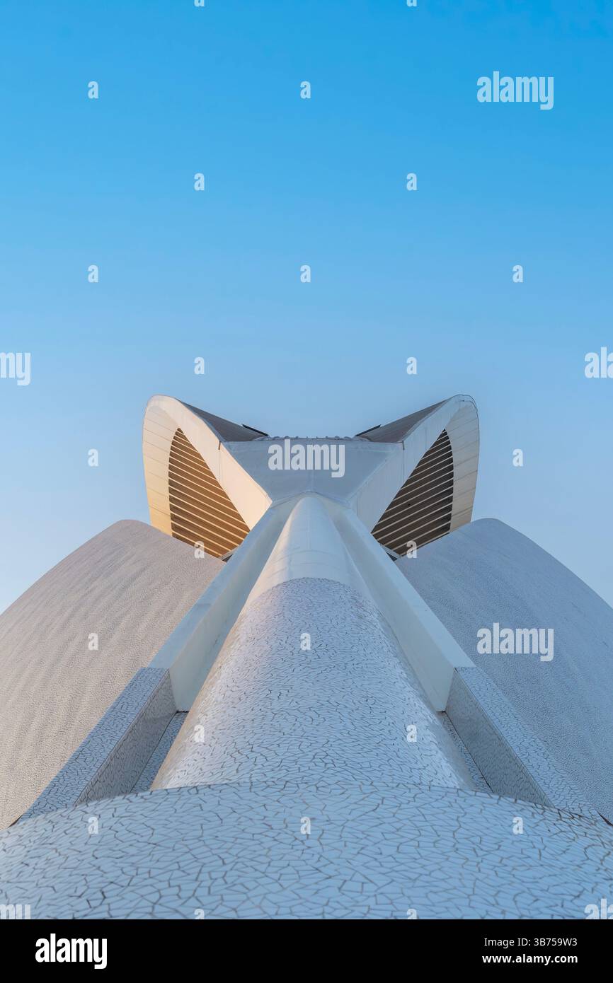 Perspective of the Palau de les Arts Reina Sofia in Valencia, Spain ...
