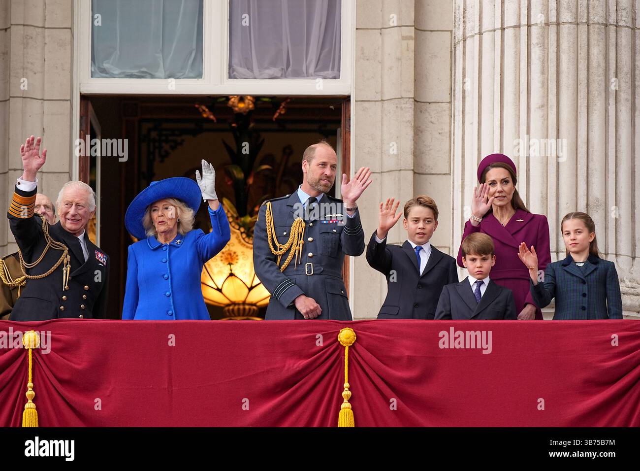 (left to right) King Charles III, Queen Camilla, the Prince of Wales ...