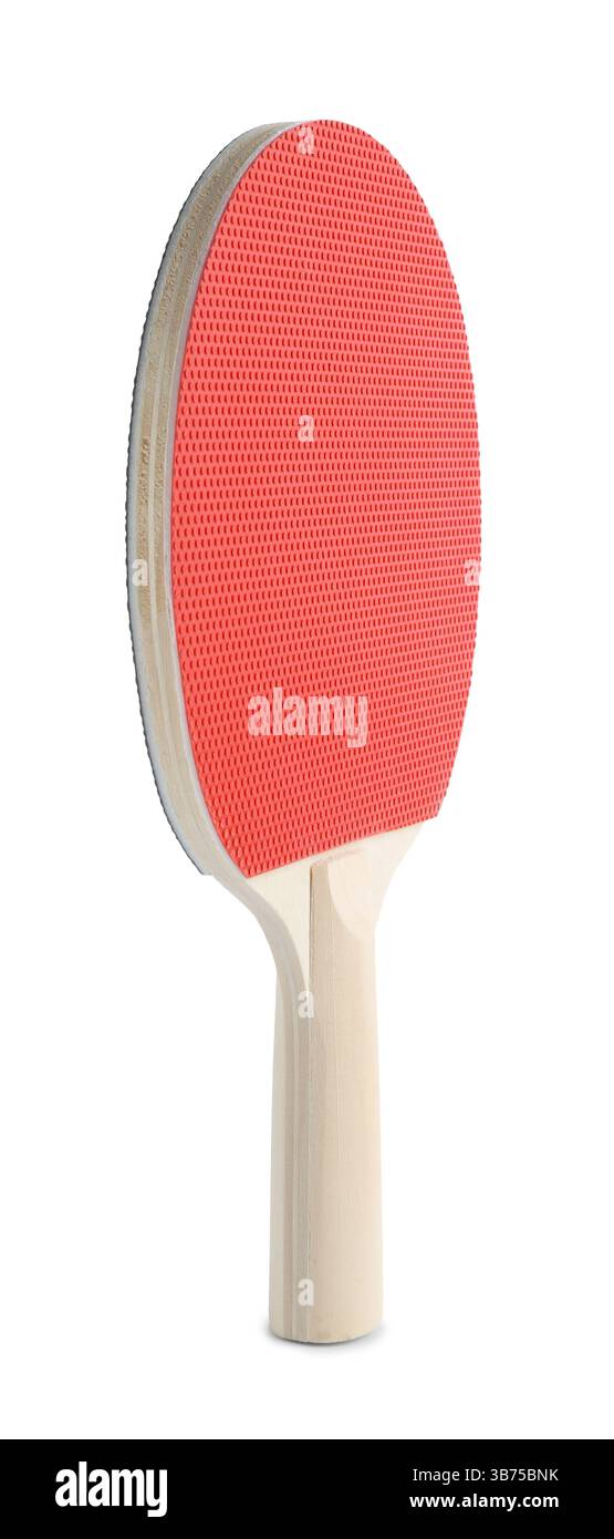 One ping pong racket isolated on white Stock Photo - Alamy