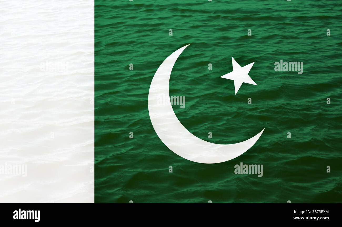 Waving flag of Pakistan symbolizing independence, national pride, and ...
