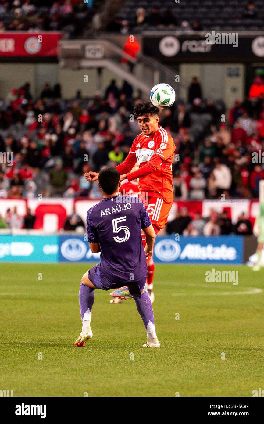 Chicago, United States. 04th May, 2025. Chicago Fire Midfielder Sergio ...