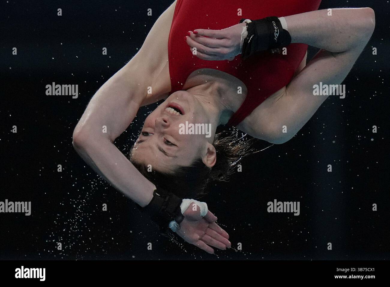 Andrea Spendolini Sirieix of Britain competes in the Women's 10m ...