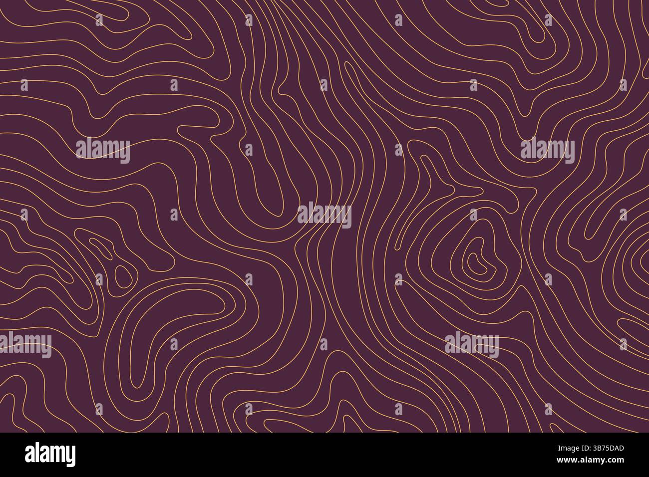 Abstract luxury topographic map background. Gold topographic lines on a ...