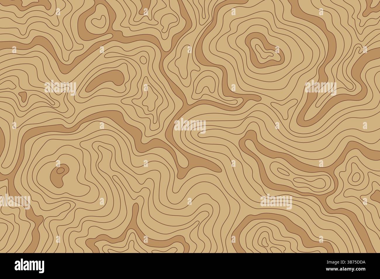 Vintage topographic map background. Beige topographic lines terrain ...