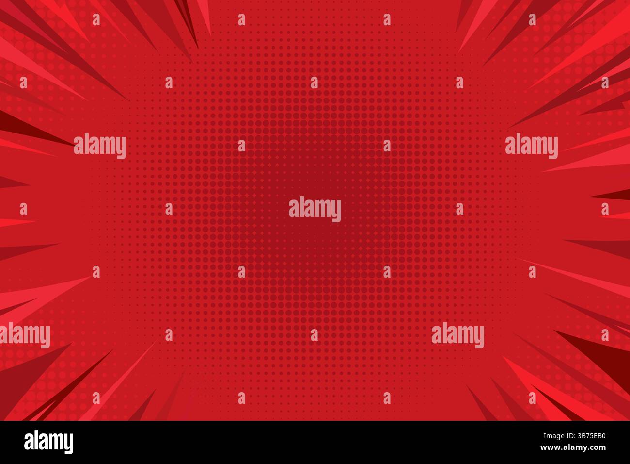 Red Pop Art Comic Background. Red comic halftone style background ...