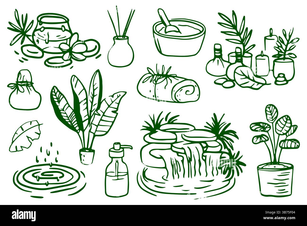 Therapy wellness illustration Stock Vector Images - Alamy