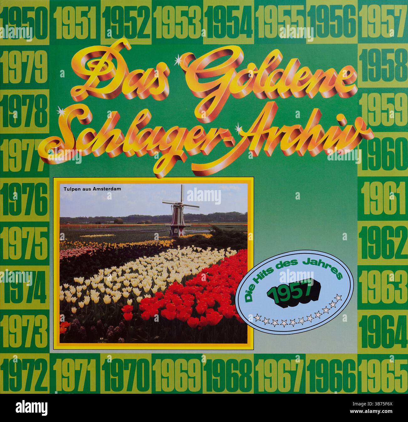 Vintage vinyl record cover, The Golden Hit Archive, The Hits of 1957 ...