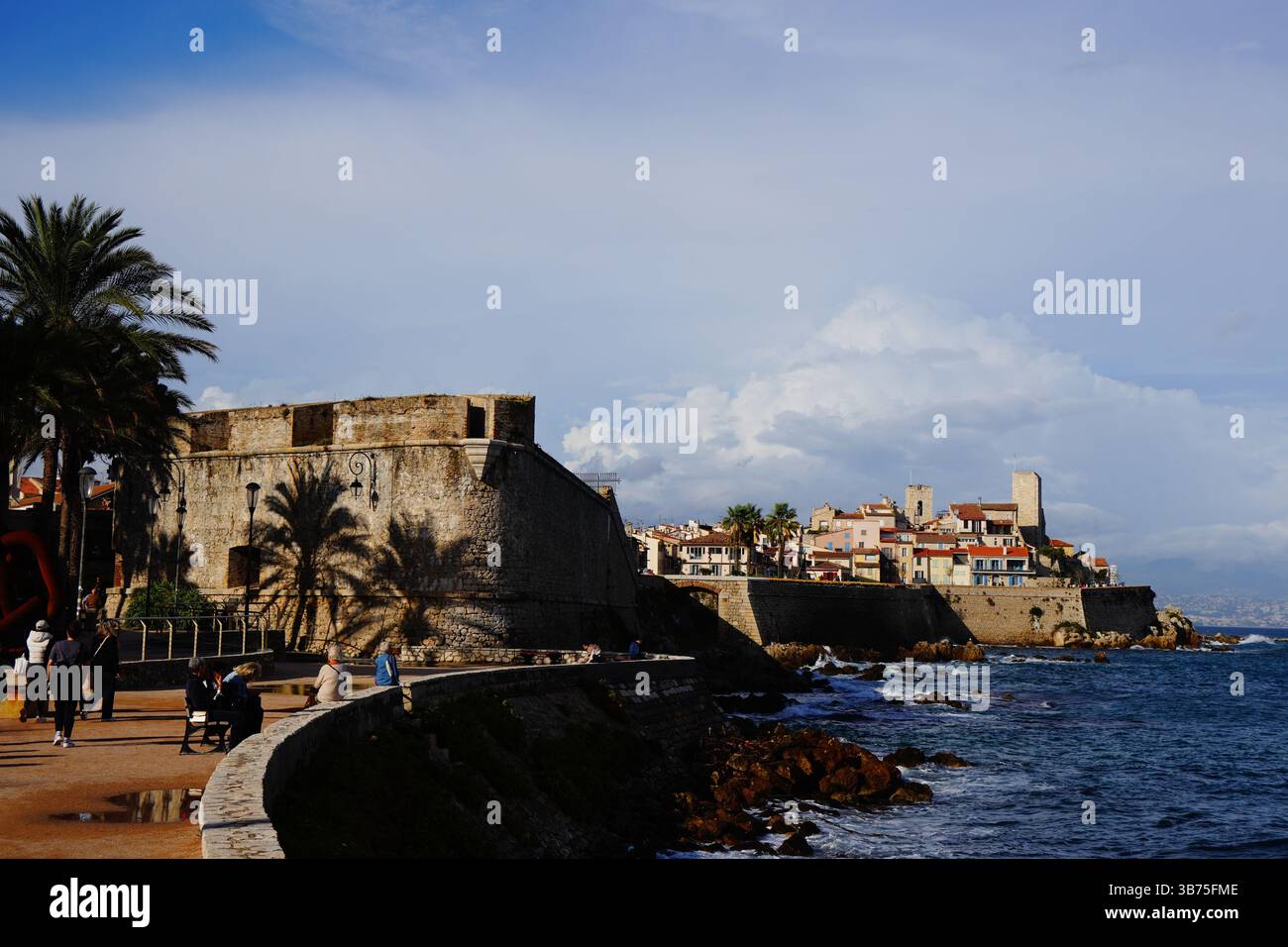 The Bastion Saint Andre and Old Fortified Antibes, France Stock Photo ...