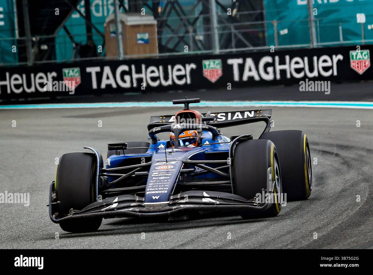 Miami, USA. 04th May, 2025. Alexander Albon of Thailand driving the (23 ...